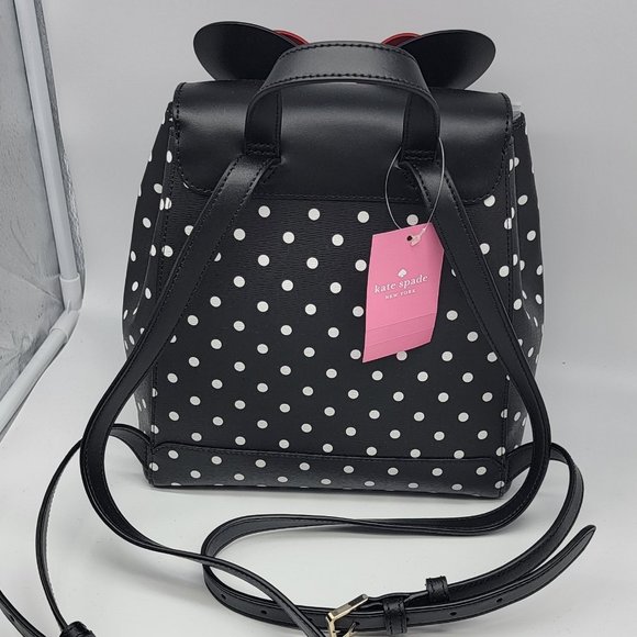 kate spade | Bags | Kate Spade Disney X Minnie Mouse Backpack Black ...